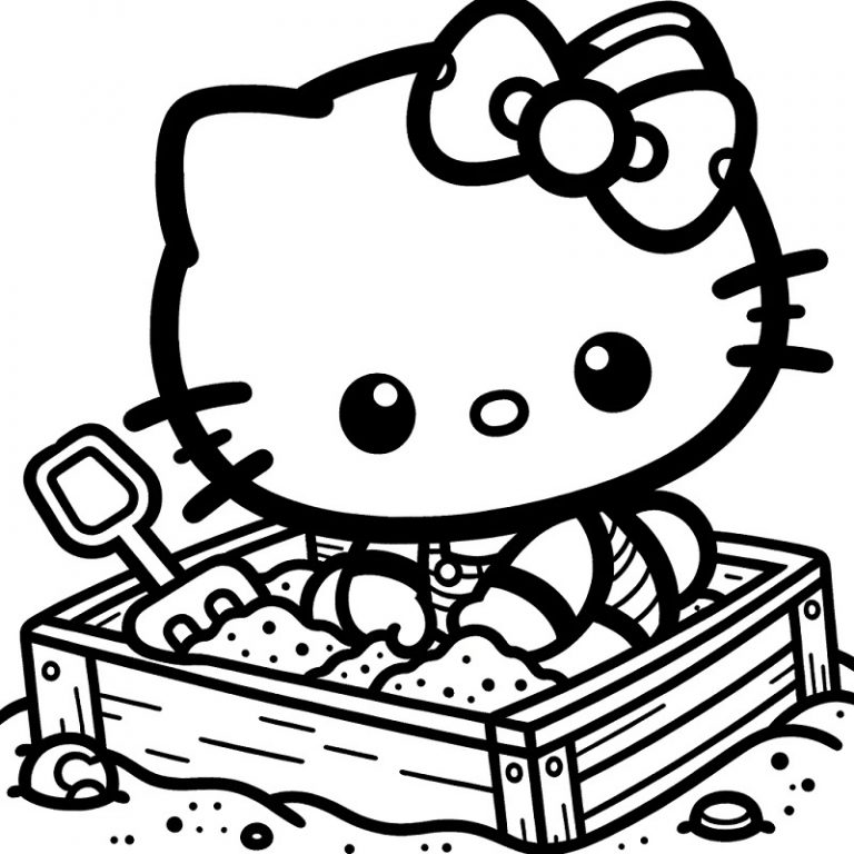 Tổng hợp 80+ Tranh tô màu Hello Kitty cute cho bé tô màu