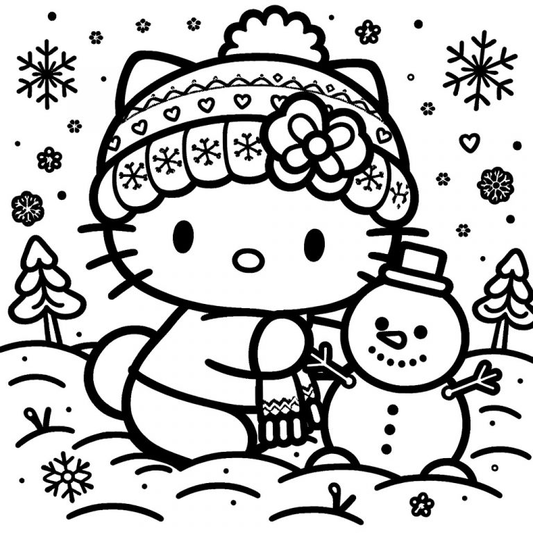 Tổng hợp 80+ Tranh tô màu Hello Kitty cute cho bé tô màu