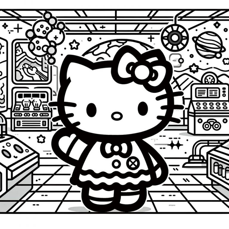Tổng hợp 80+ Tranh tô màu Hello Kitty cute cho bé tô màu