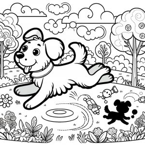 89+ Tranh tô màu con chó giúp trẻ phát triển trí tưởng tượng