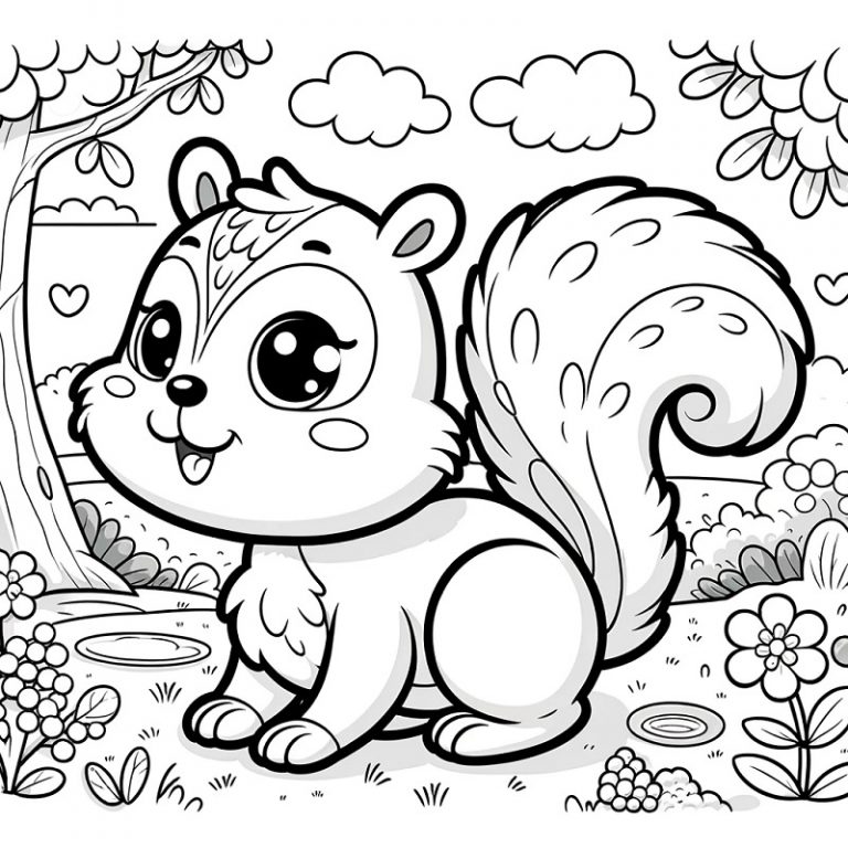 87+ Tranh tô màu con sóc cho bé phát triển khả năng sáng tạo
