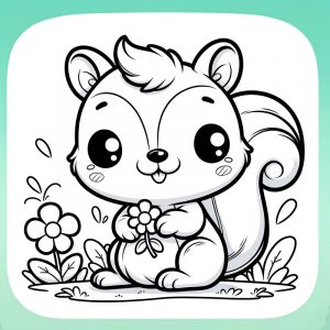 87+ Tranh tô màu con sóc cho bé phát triển khả năng sáng tạo