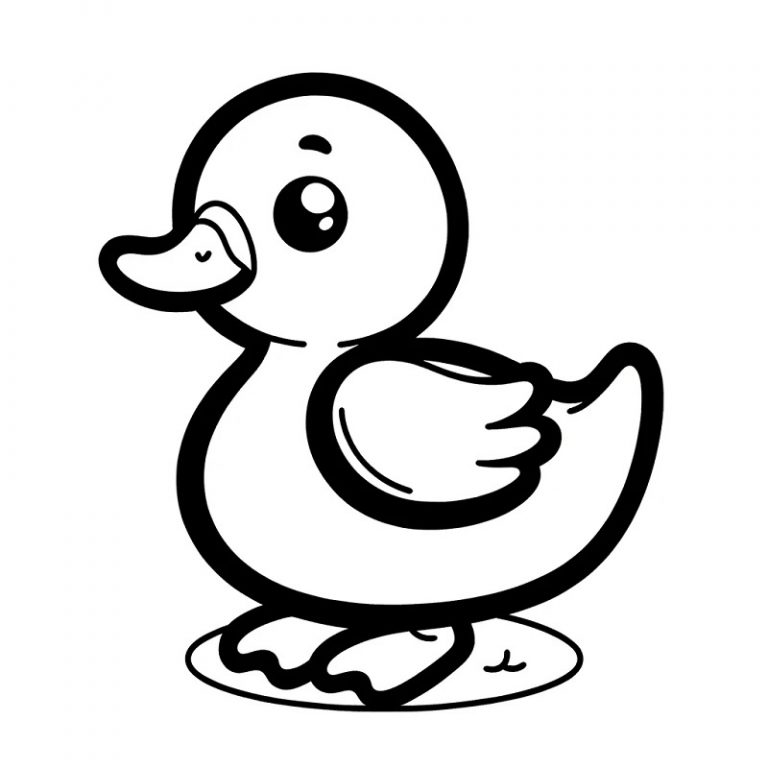 Tổng hợp 87+ Tranh tô màu con vịt dễ thương và quen thuộc
