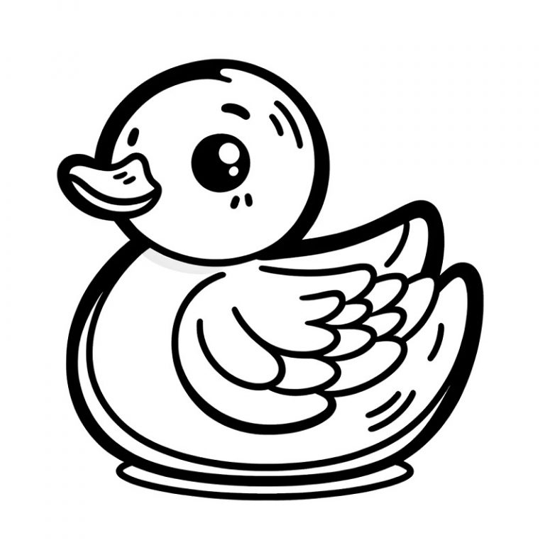 Tổng hợp 87+ Tranh tô màu con vịt dễ thương và quen thuộc