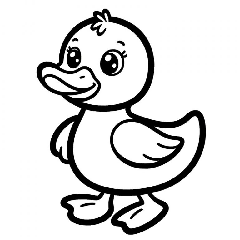 Tổng hợp 87+ Tranh tô màu con vịt dễ thương và quen thuộc