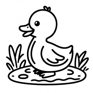 Tổng hợp 87+ Tranh tô màu con vịt dễ thương và quen thuộc