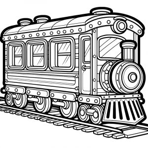 Top 88+ Tranh tô màu đoàn tàu chạy trên đường ray cho bé