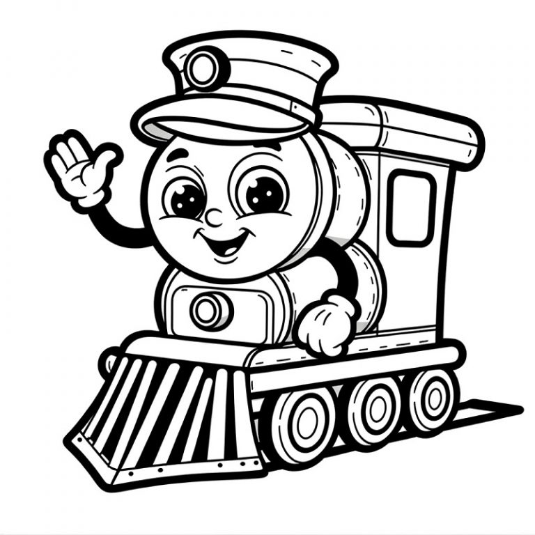 Top 88+ Tranh tô màu đoàn tàu chạy trên đường ray cho bé