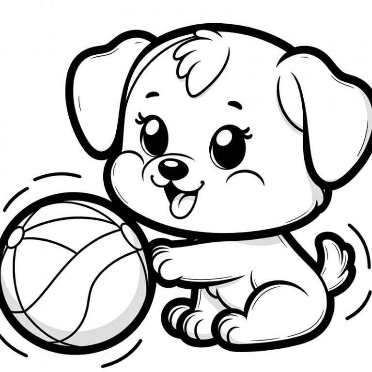 89+ Tranh tô màu con chó giúp trẻ phát triển trí tưởng tượng
