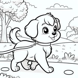 89+ Tranh tô màu con chó giúp trẻ phát triển trí tưởng tượng