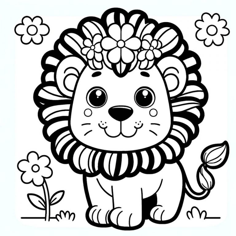 Top 80+ Tranh tô màu sư tử cho bé rèn luyện tư duy logic