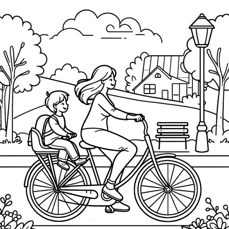 Tổng hợp 70+ Tranh tô màu mẹ và bé tình mẫu tử thiêng liêng