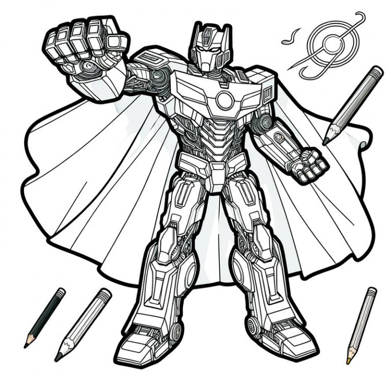 Tổng hợp 78+ Tranh tô màu robot độc đáo dành cho bé trai