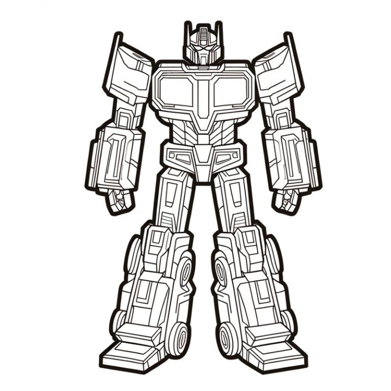 Tổng hợp 78+ Tranh tô màu robot độc đáo dành cho bé trai