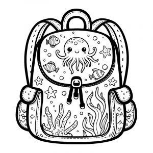 78+ Tranh tô màu cặp sách cute , bé đẹo cặp sách dễ thương