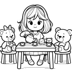 Top 88+ Tranh tô màu bé trai bé gái với hình ảnh cute chibi