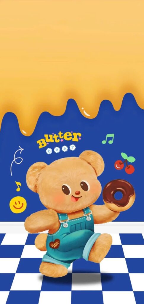 Tổng hợp 140+ Hình nền Butter Bear dễ thương và ngọt ngào