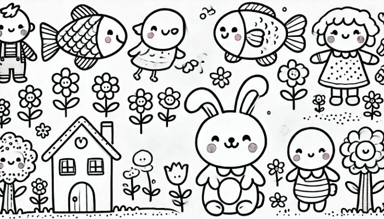 Tổng hợp 130+ Tranh tô màu hoạt hình cho bé tập tô